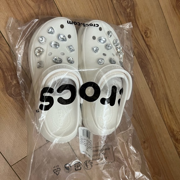 CROCS | Shoes | New Crocs Classic Crush With Charms Sz 7 | Poshmark